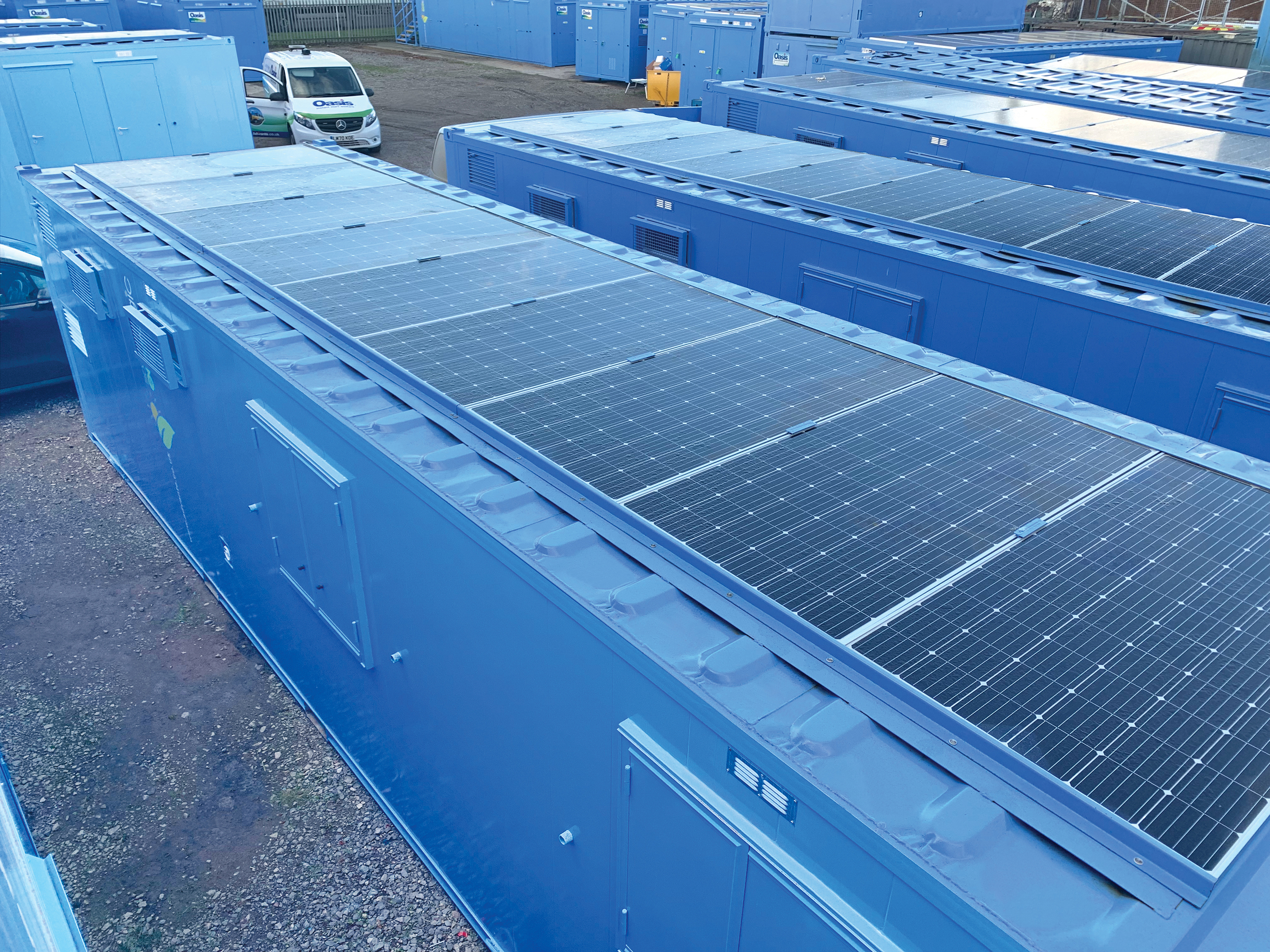 Solar cabins power carbon reduction on site | Willmott Dixon